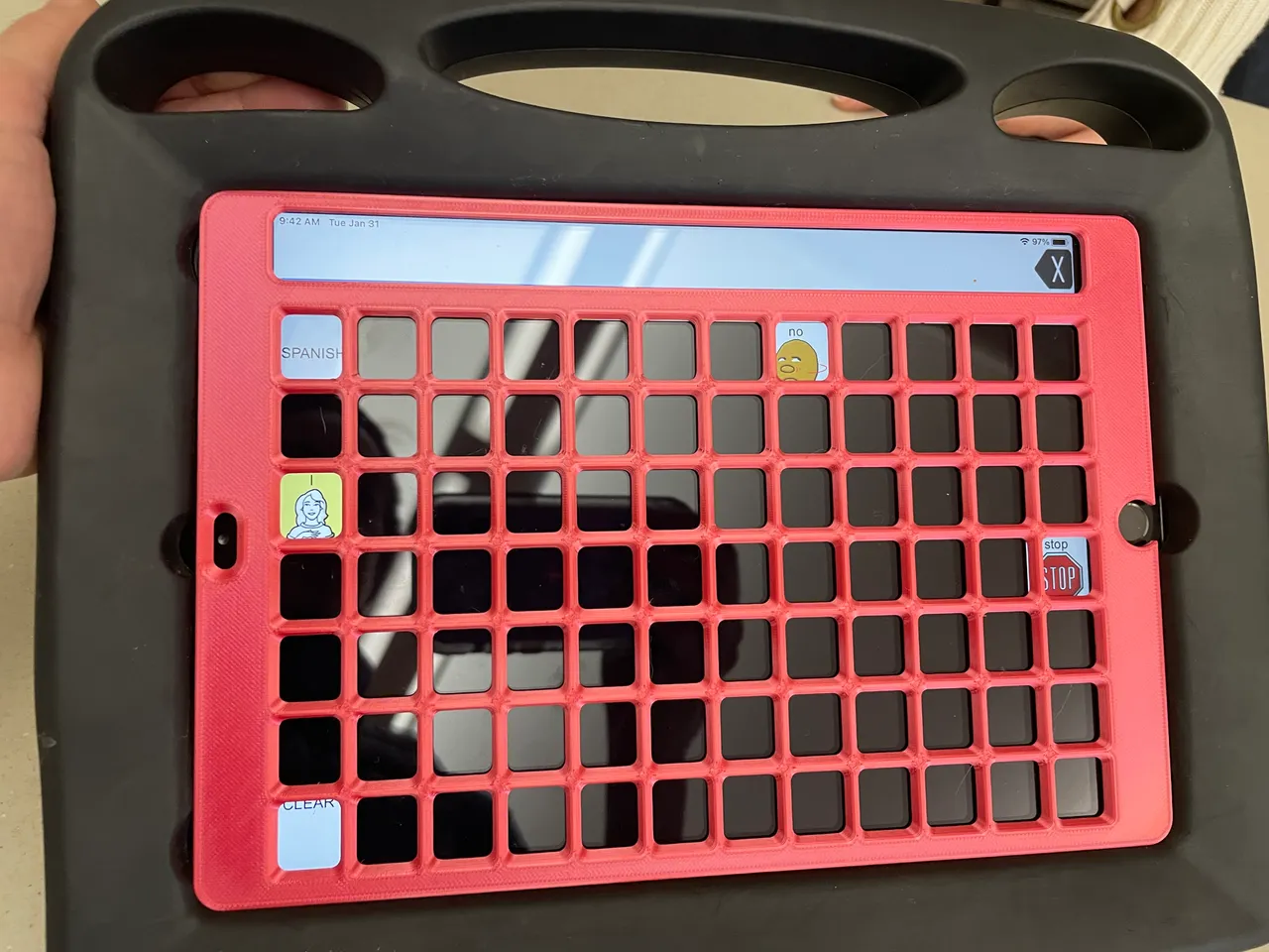 Ipad 6 LAMP Big Grips Case Keyguard by Gemma | Download free STL model ...