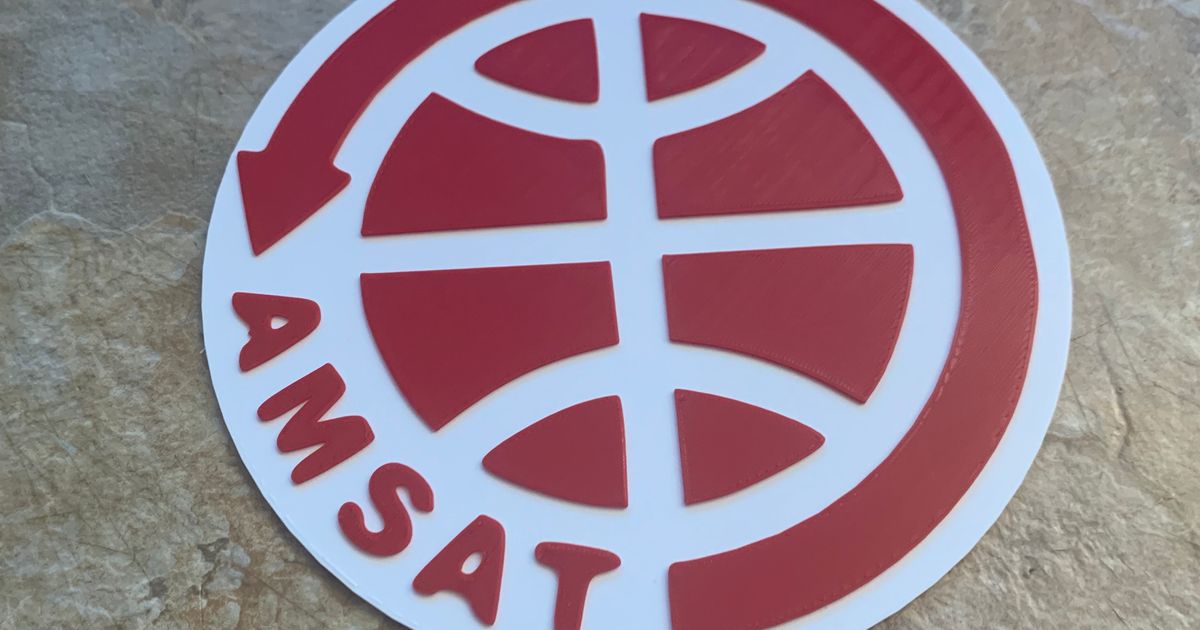 AMSAT Sign by W5AUG | Download free STL model | Printables.com