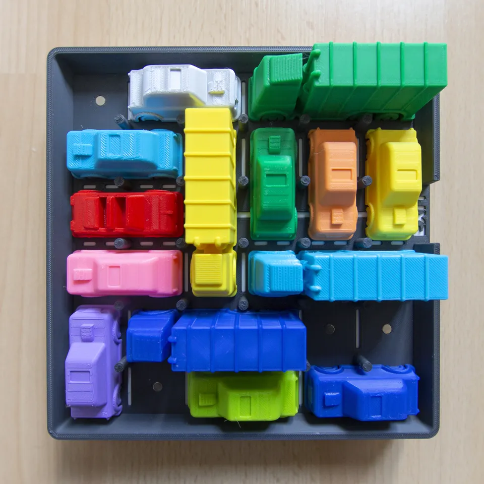 Rush hour logical game with cars by Martin | Download free STL model ...
