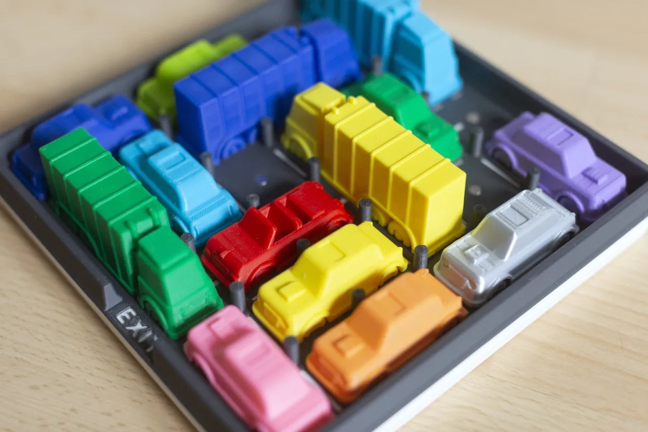 Rush hour logical game with cars by Martin | Download free STL model ...