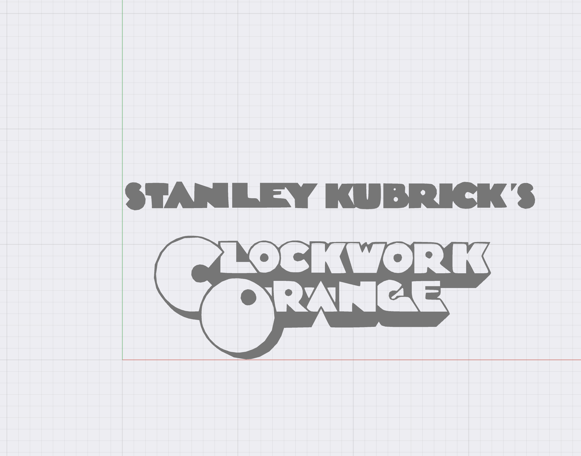 A Clockwork Orange Logo by ToxicMaxi | Download free STL model ...