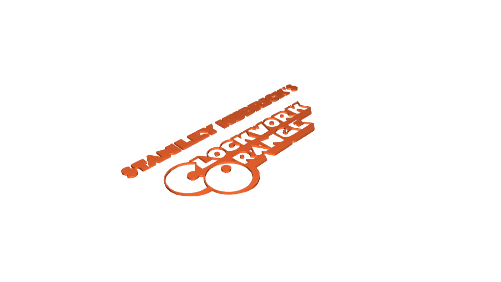 A Clockwork Orange Logo by ToxicMaxi | Download free STL model ...