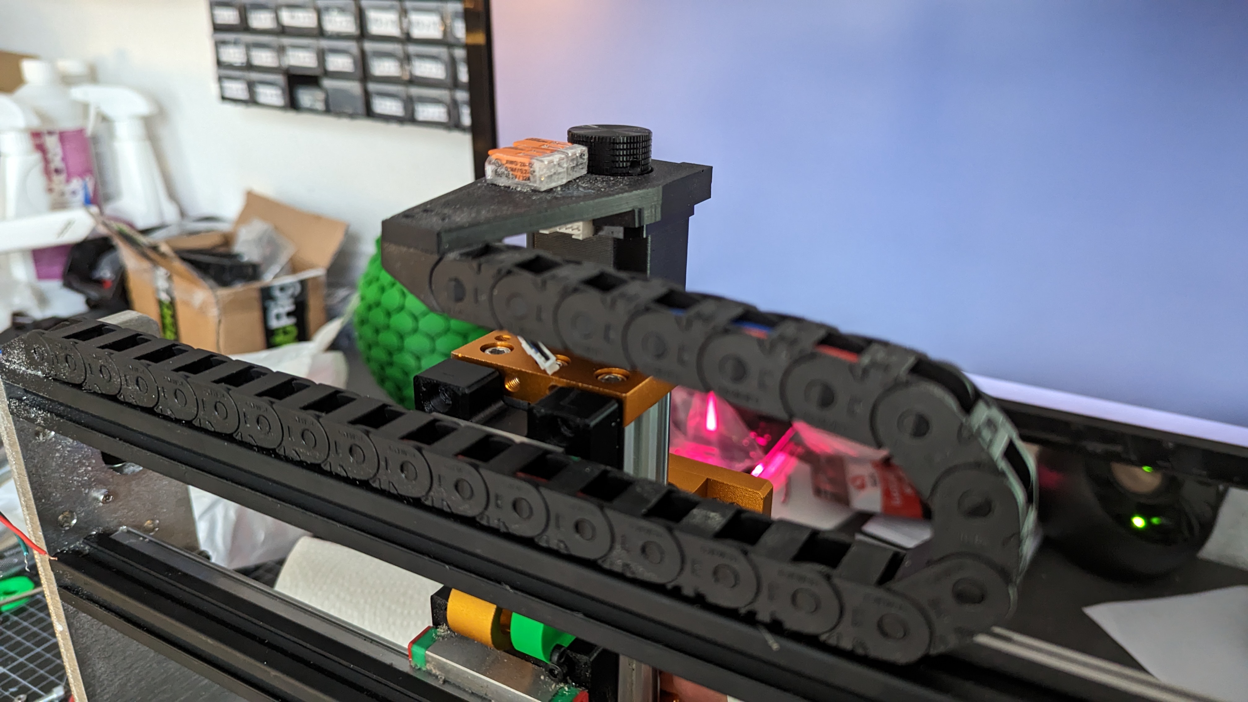 3018 Pro CNC Cable Chain Mount Nema 17 PressFit/Magnet by Chop3D | Download free STL model ...