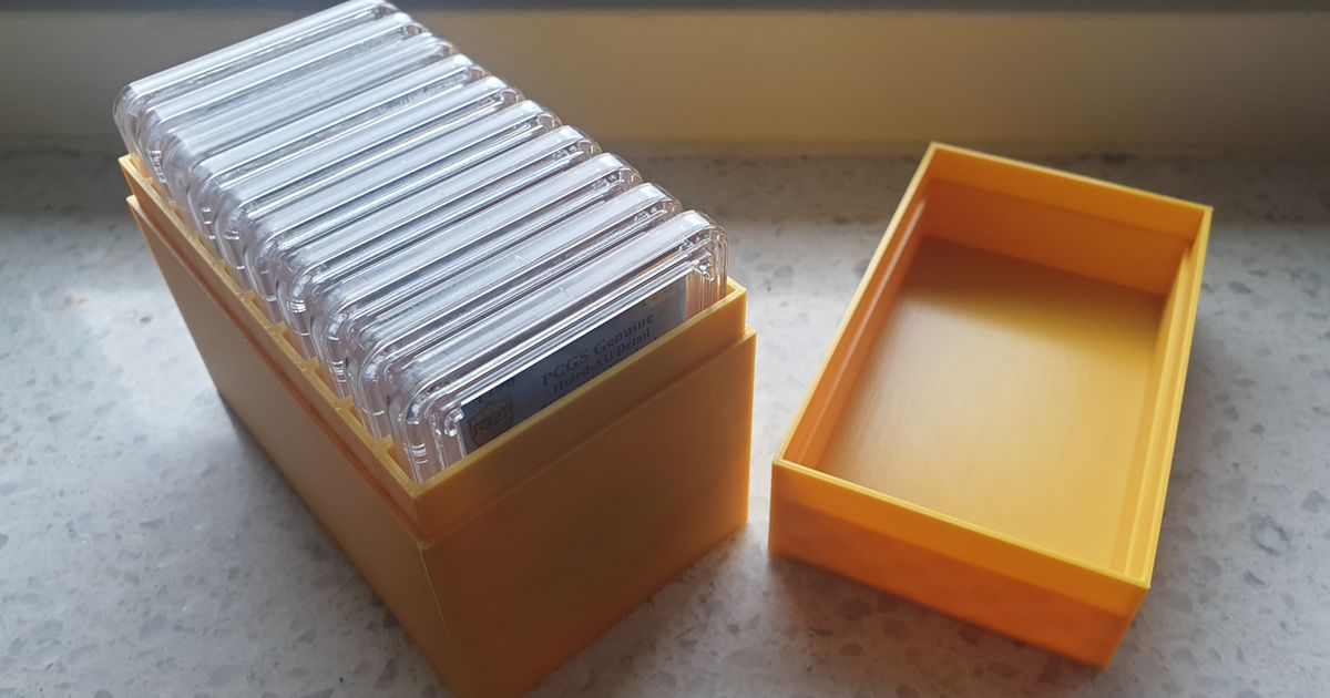 Box for holding slabbed coins by GroenPrint | Download free STL model ...