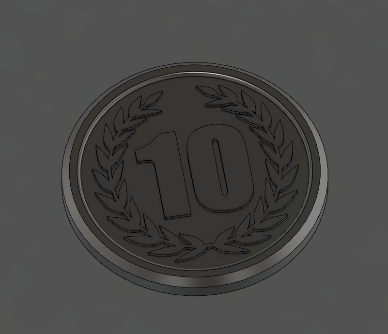 Board Game Table Top Value Token 1, 5, 10 by Chop3D | Download free STL ...