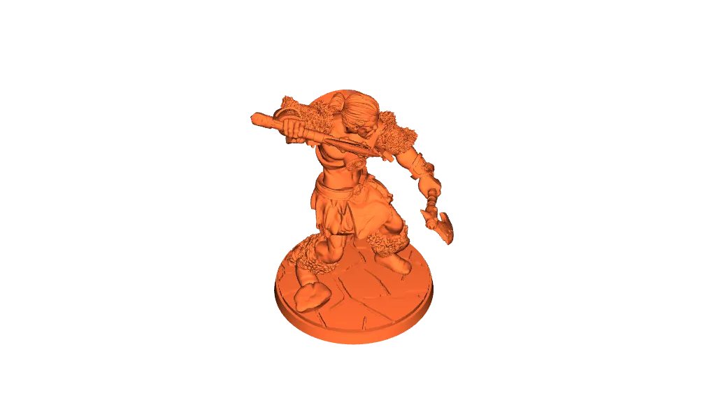 Half Orc Barbarian by Juha Metso | Download free STL model | Printables.com
