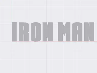 Modello Logo Ironman