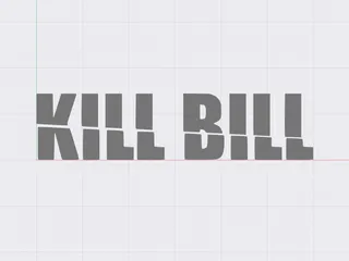 Kill Bill Logo by ToxicMaxi | Download free STL model | Printables.com