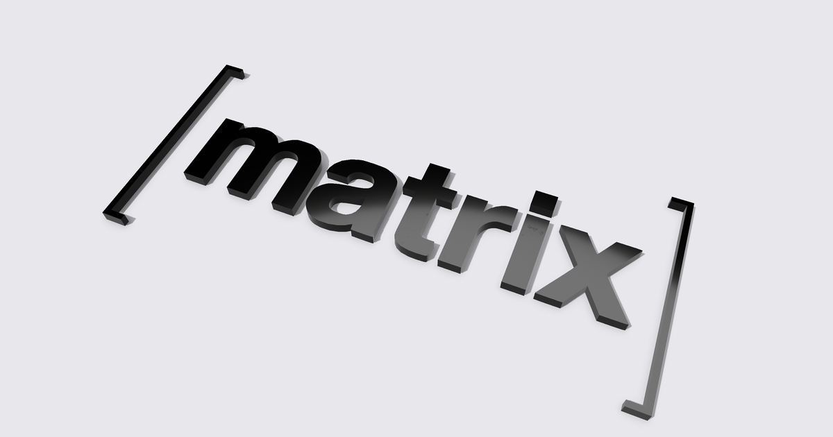 Matrix.org Logo by ToxicMaxi | Download free STL model | Printables.com