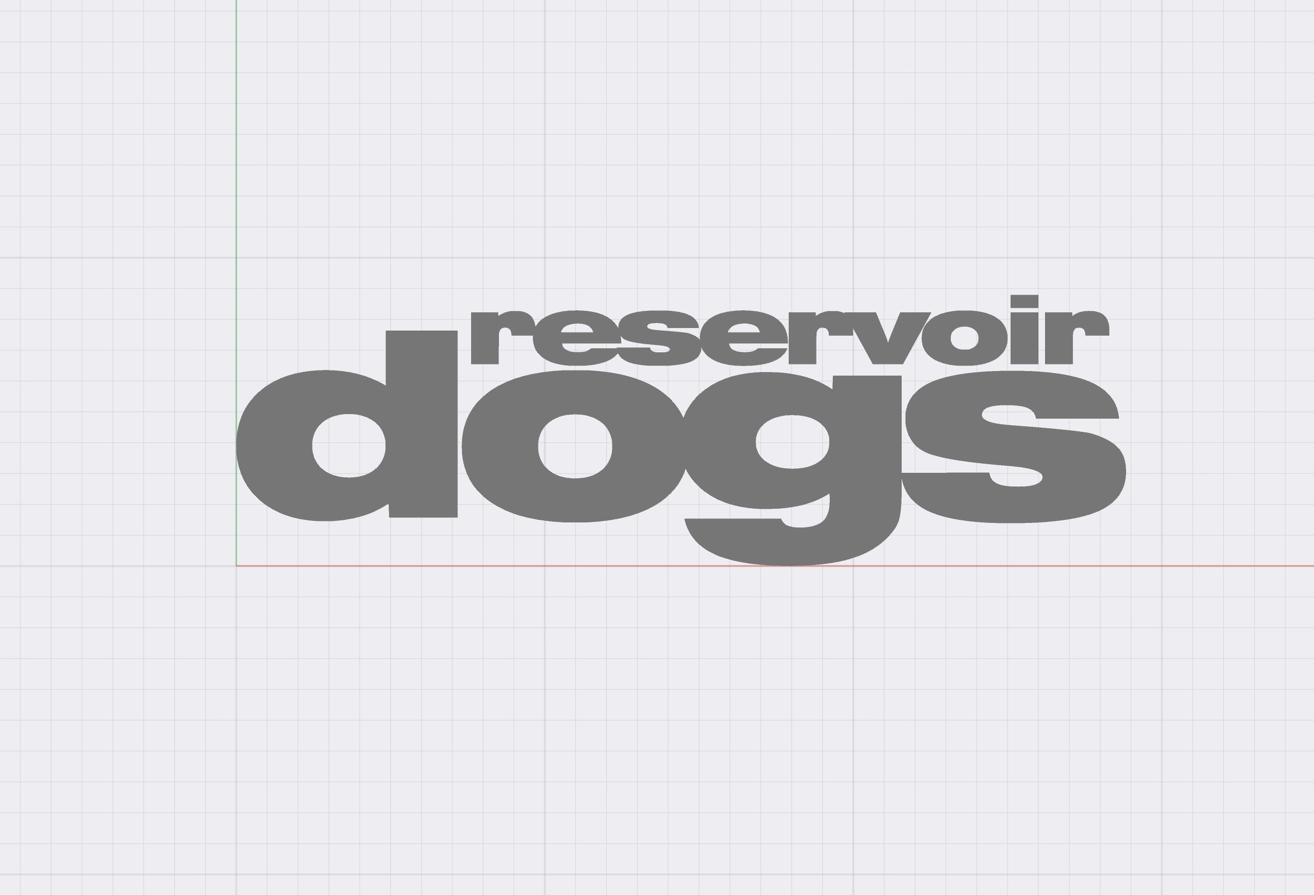Reservoir Dogs Logo by ToxicMaxi | Download free STL model | Printables.com