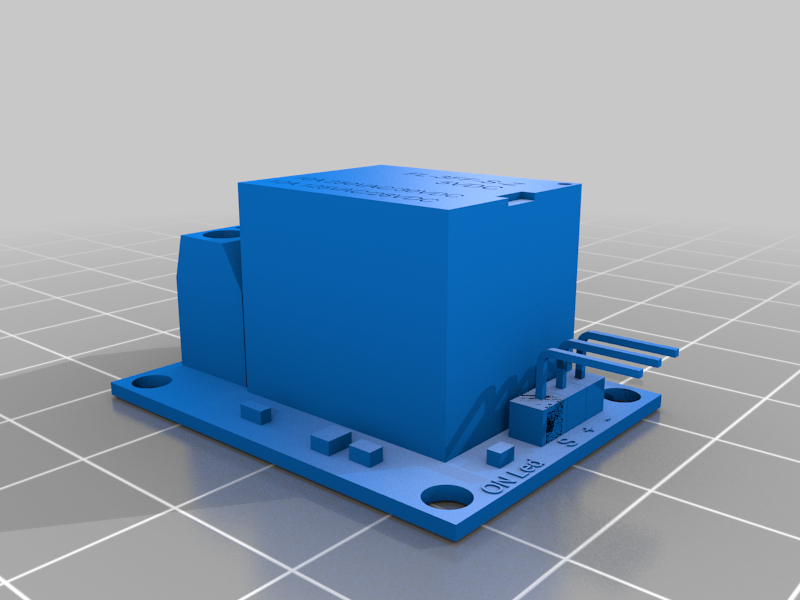 Power Relay Module Board 3D model by Lebois | Download free STL model ...