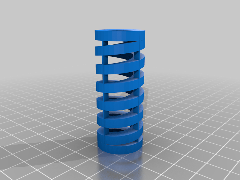 Printable PLA Compression Spring ID 12mm OD 22mm Height 54 by Lebois ...