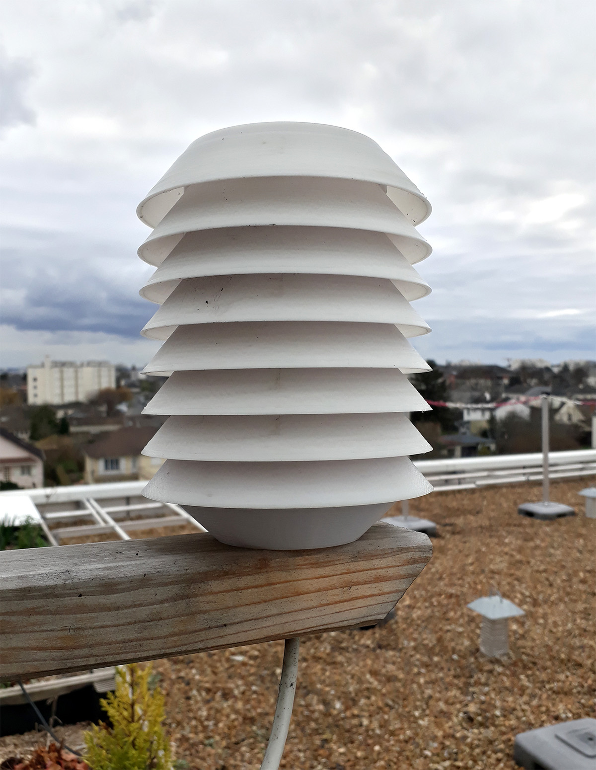 Stevenson screen for temperature sensor by SanglierLab | Download free ...