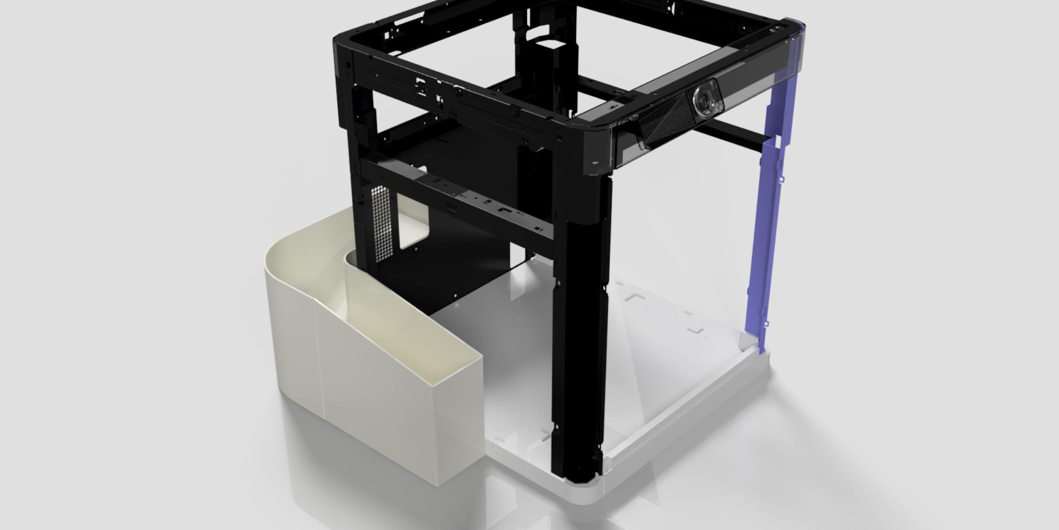 Bambu P1P X1 Poop Shoot with Magnetic Removable Waste Bin by scho0504 | Download free STL model ...