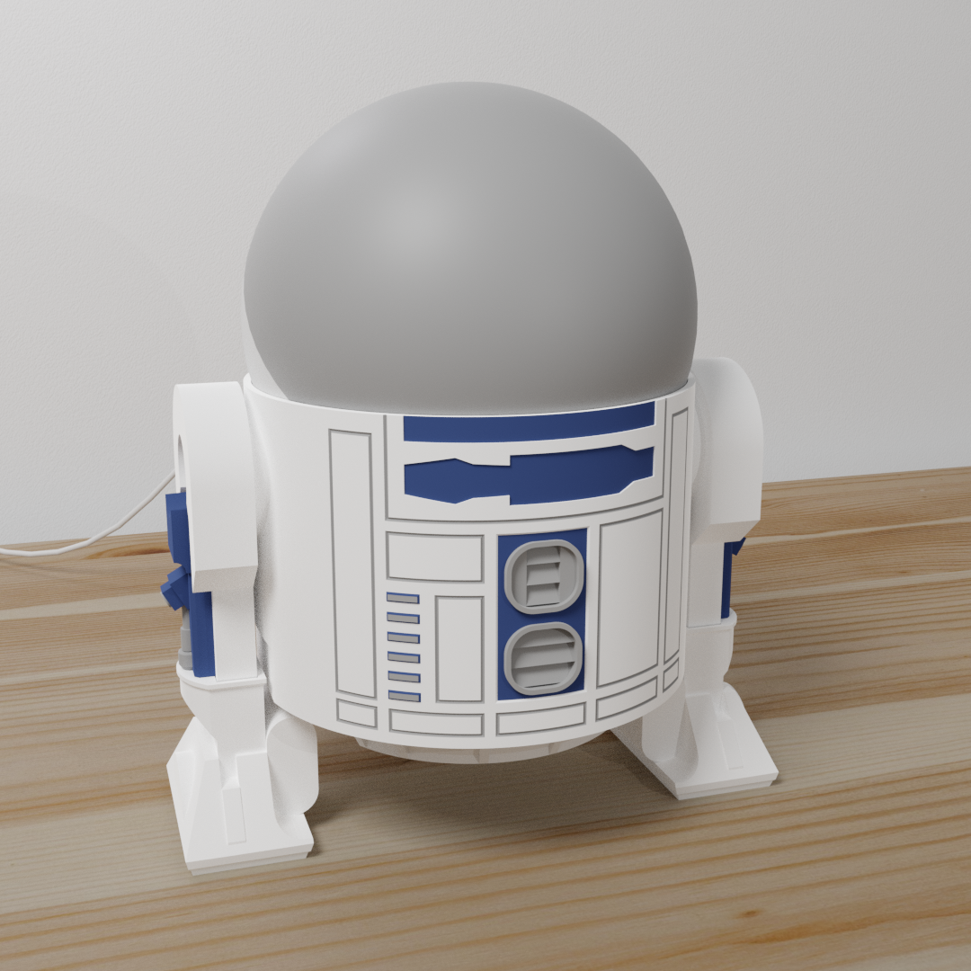 R2 D2 Alexa Dot 4 Stand By JBNeto Download Free STL Model R2 D2 Alexa Dot 4 Stand By JBNeto Download Free STL Model