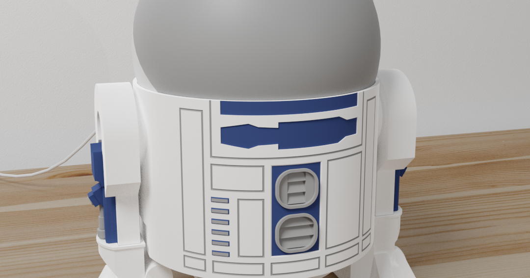 R2-D2 Alexa Dot 4 - Pre-Painted Stand Remixed by standitupstore ...