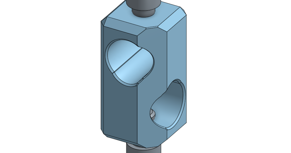 1/2 inch optical post clamp, right angle by urill | Download free STL model | Printables.com