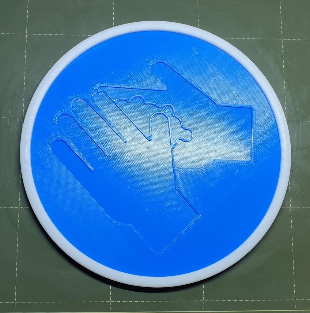 Wash Hands Sign (Inspired by ISO-1019) by artsef | Download free STL ...