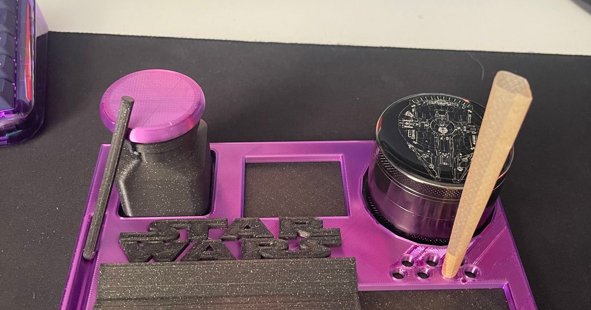 Rolling Tray With Accessories por AJRABBI613 | Descargar modelo STL ...