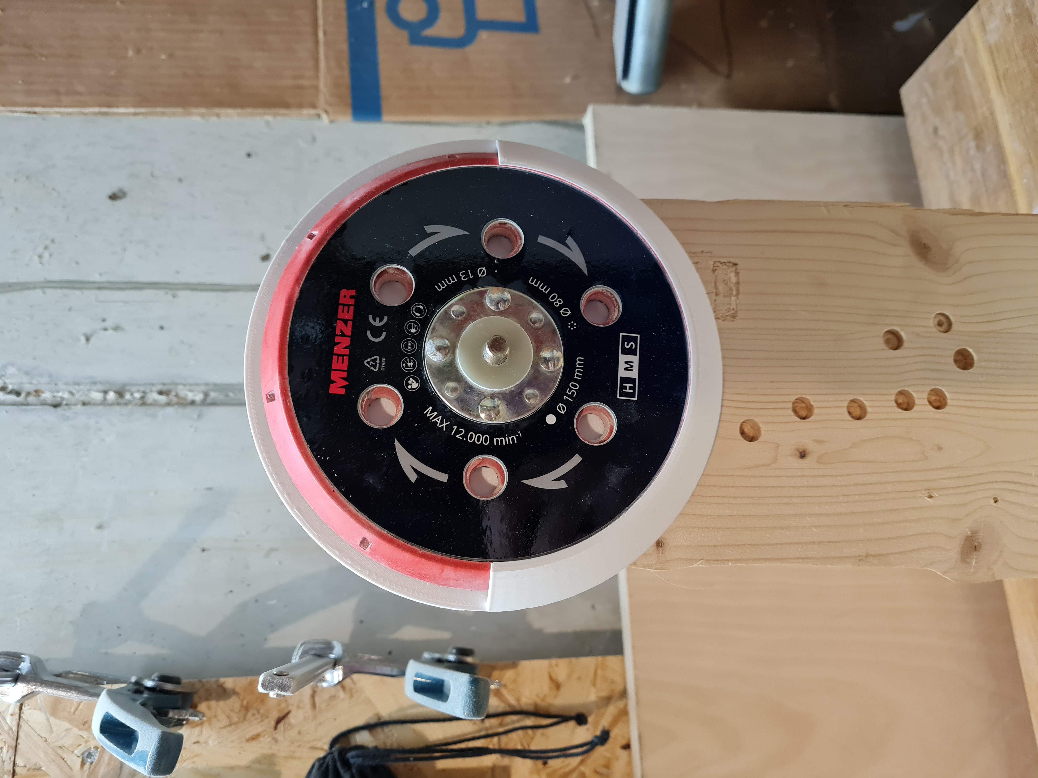 Random Orbital Sander wall mount for 150 mm sanding discs by ...