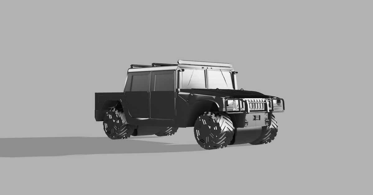 Hummer H1 (Print-in-Place) by CalebTimoteo | Download free STL model | Printables.com