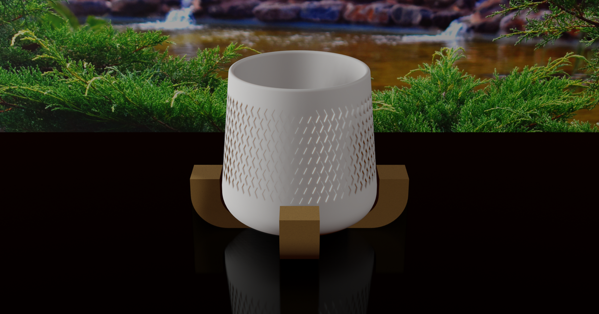 Crosshatch Diamond Pattern Planter by Leo | Download free STL model ...