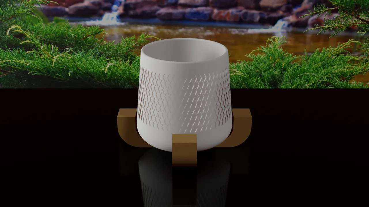 Crosshatch Diamond Pattern Planter by Leo | Download free STL model ...
