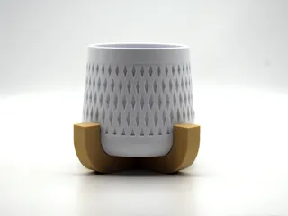 Crosshatch Diamond Pattern Planter by Leo | Download free STL model ...