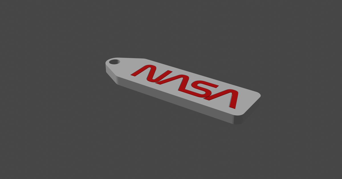 NASA Keytag by Leo | Download free STL model | Printables.com