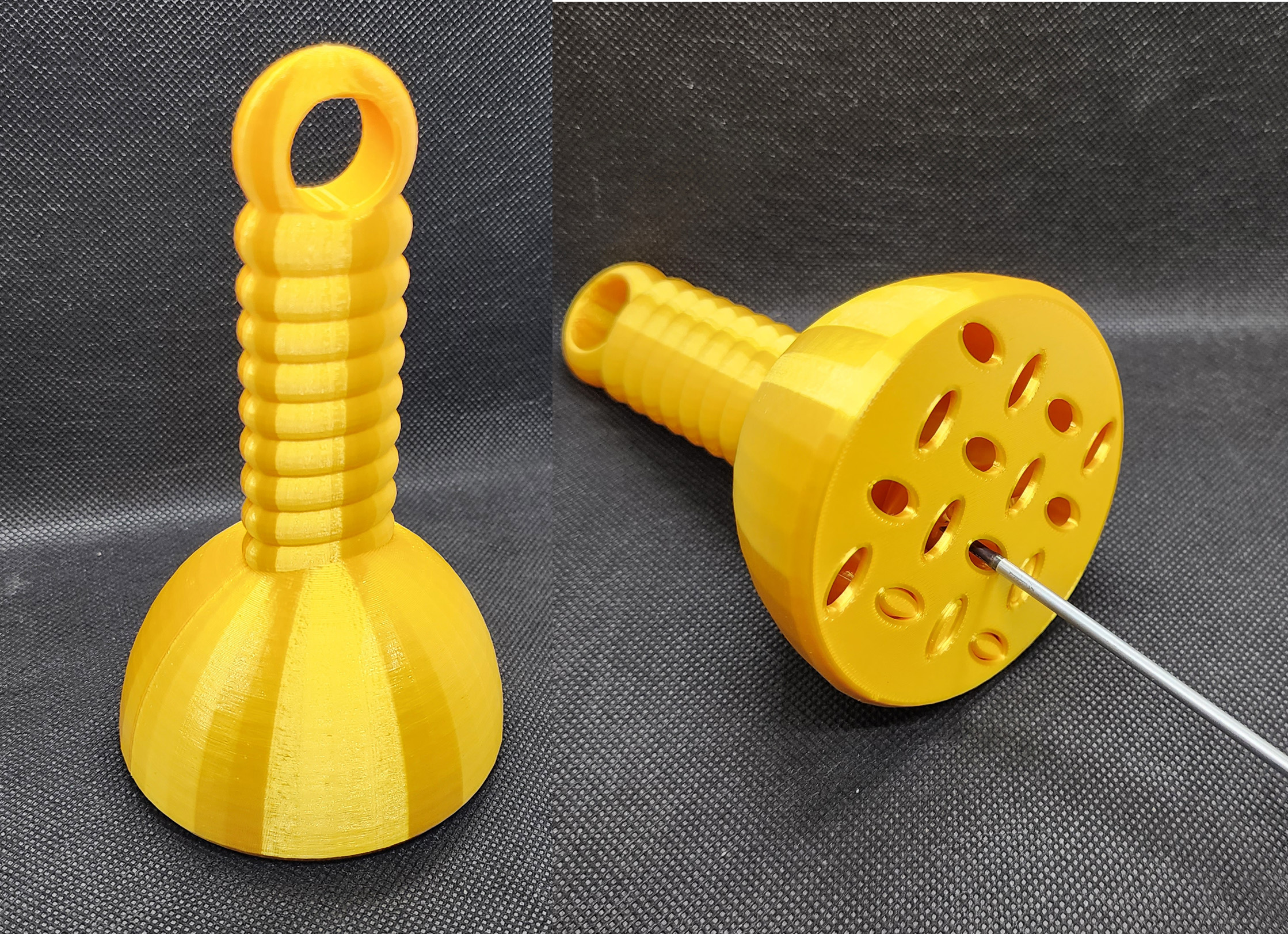 Large Print-in-place Maraca with 16 beads by Triple G Workshop ...