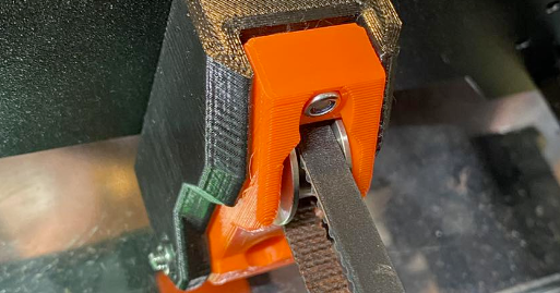 Prusa i3 MK3 Y-axis belt tensioner - bolt idler axle and forward ...