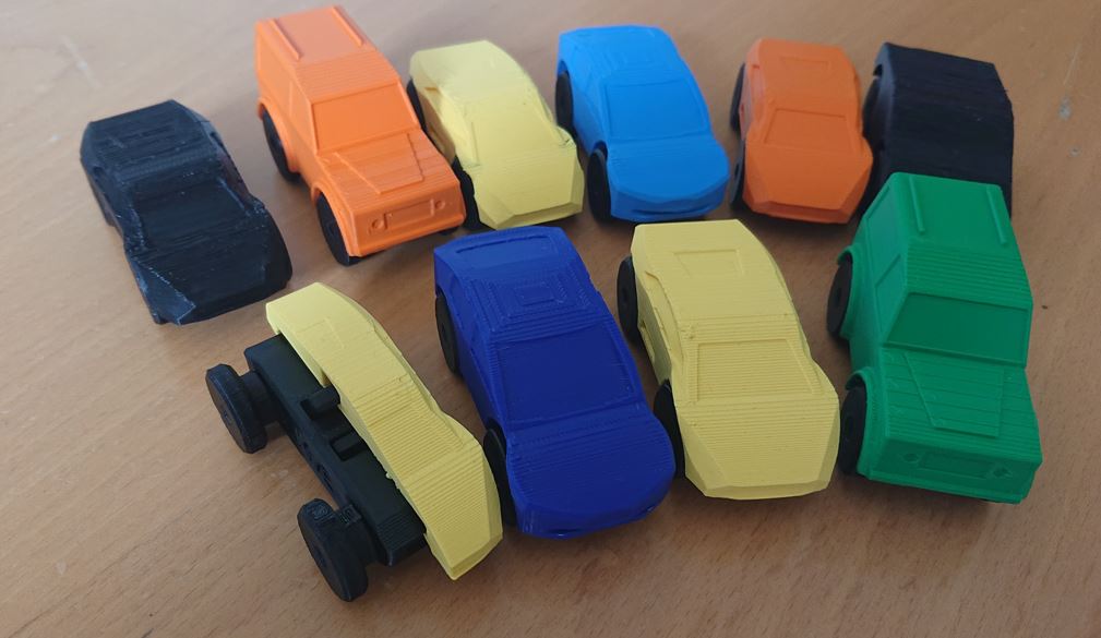 Different Toy Cars | Print in Place by Tjugt | Download free STL model ...