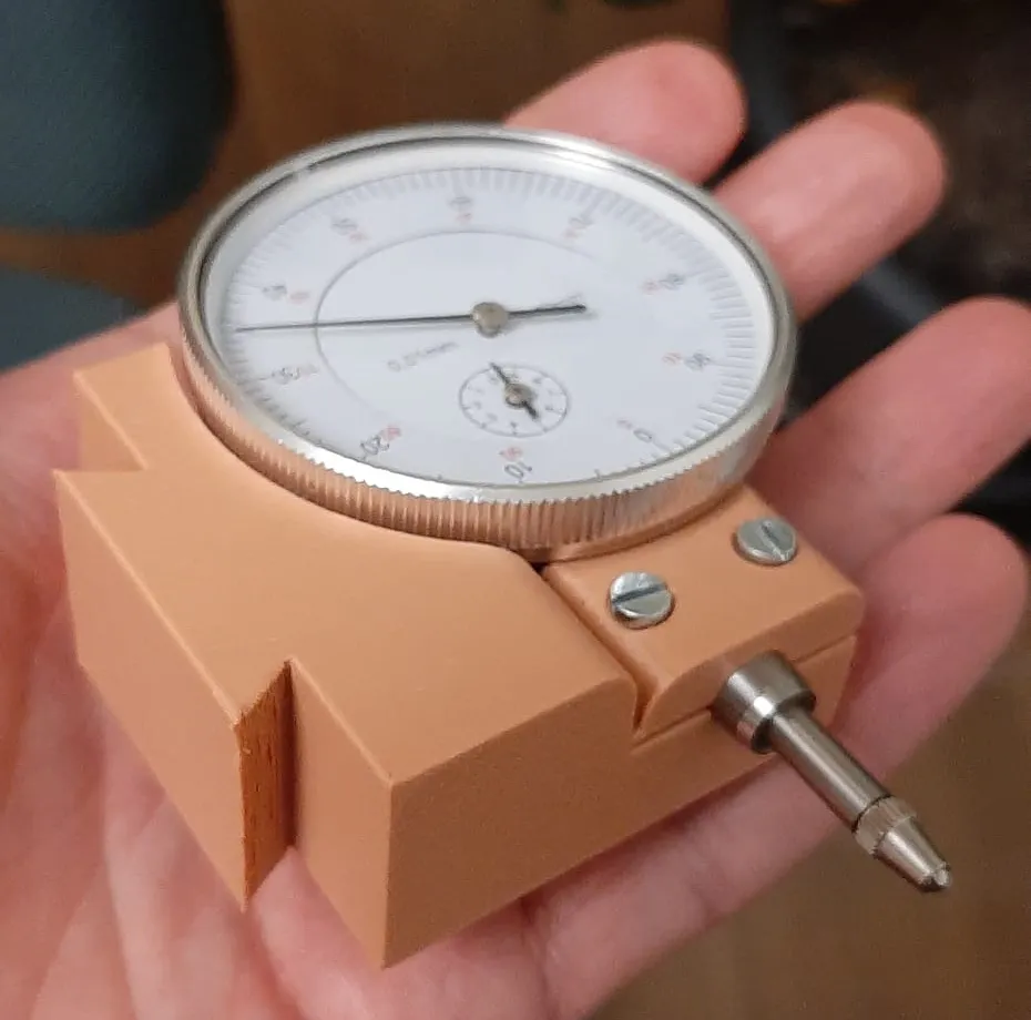 Lathe quick change toolpost dial indicator holder by JochemB | Download free STL model ...