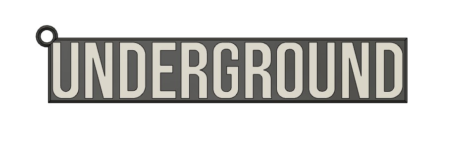 UNDERGROUND keychain by Jakub Dvořák | Download free STL model ...