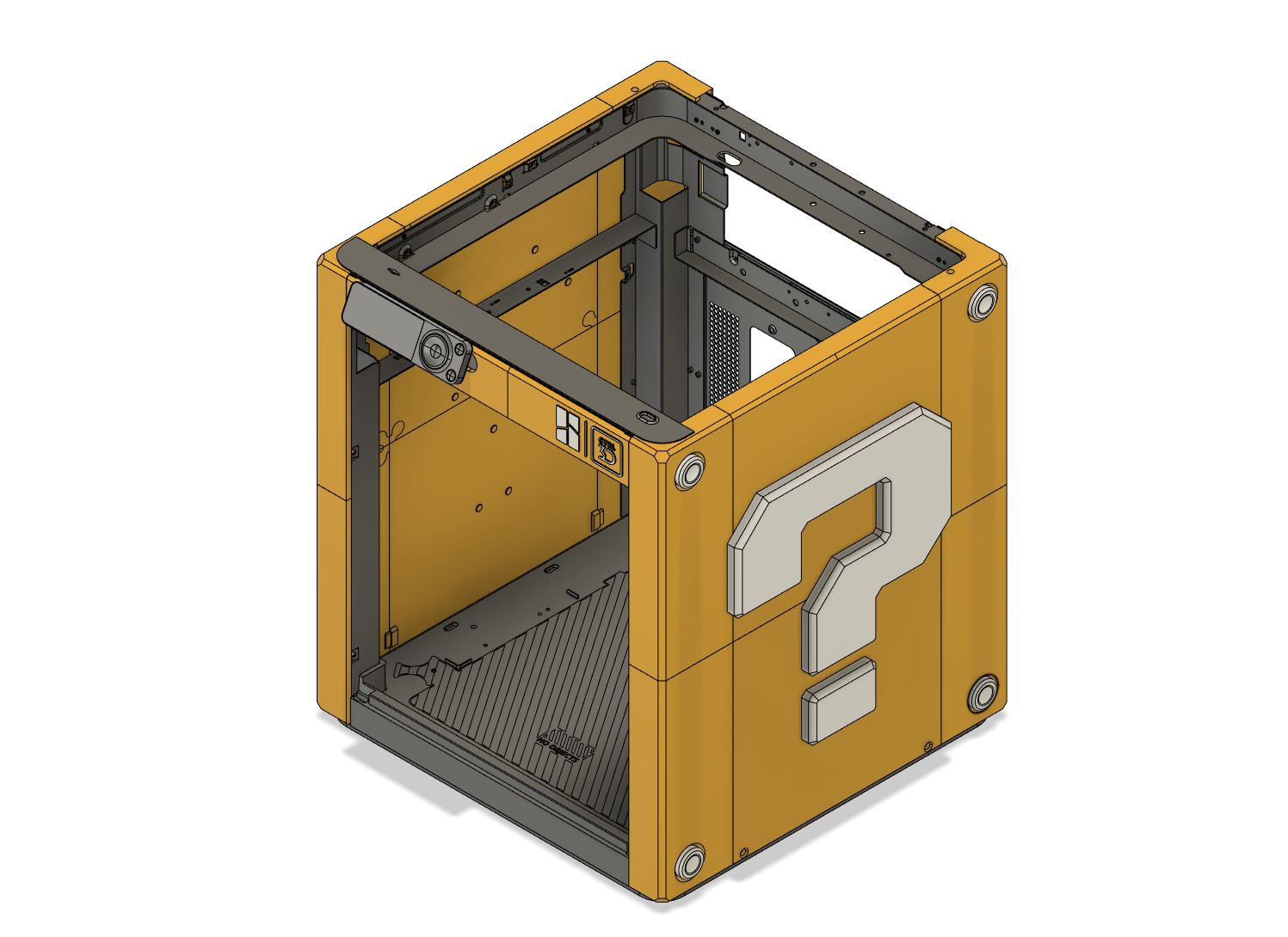 Bambulab P1p Super Mario Block Enclosure Mod Carcasa By Control 3d