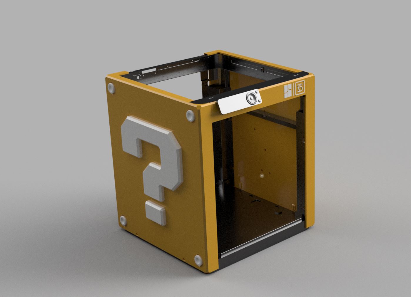 Bambulab P1P Super Mario block Enclosure Mod - Carcasa by Control 3D ...