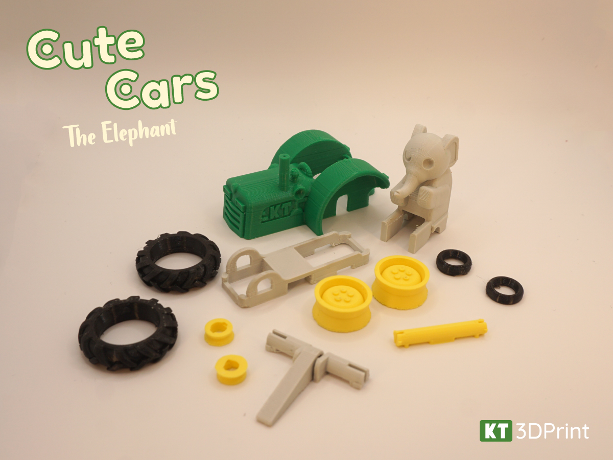 Cute Cars - The elephant by KT3Dprint | Download free STL model ...