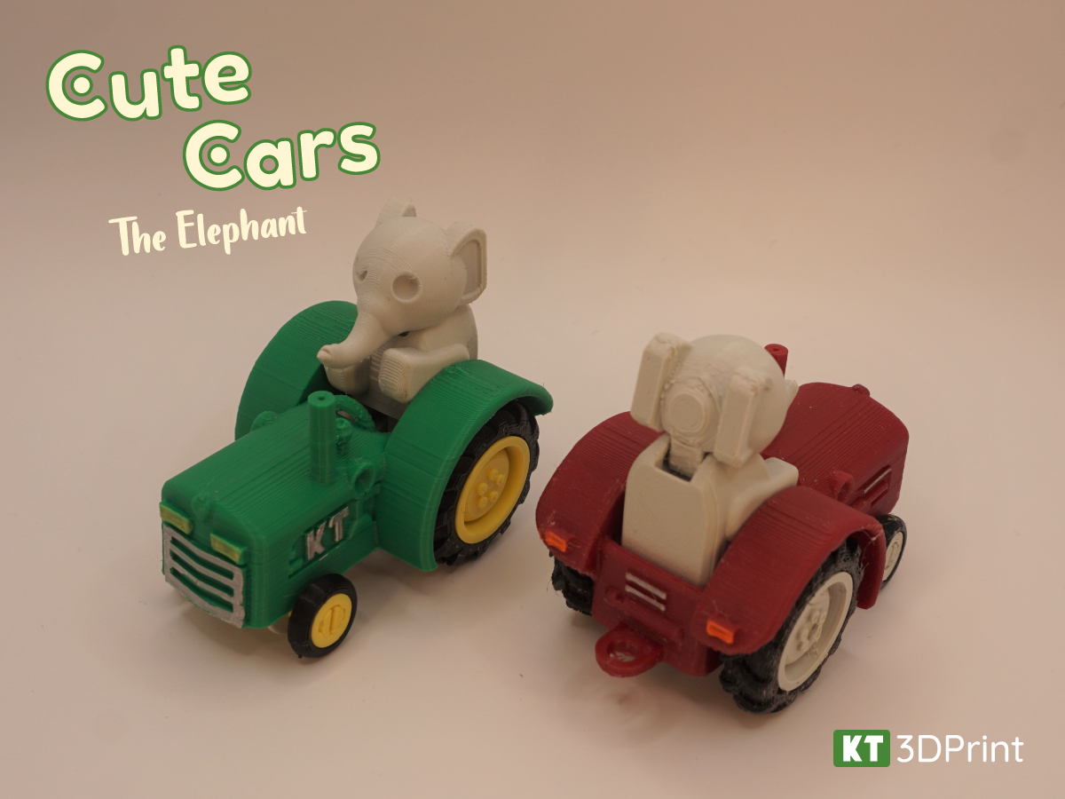 Cute Cars - The elephant by KT3Dprint | Download free STL model ...