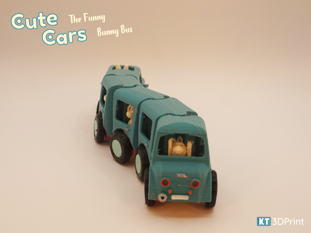 Cute Cars - The Funny Bunny Bus por KT3Dprint | Descargar modelo STL ...