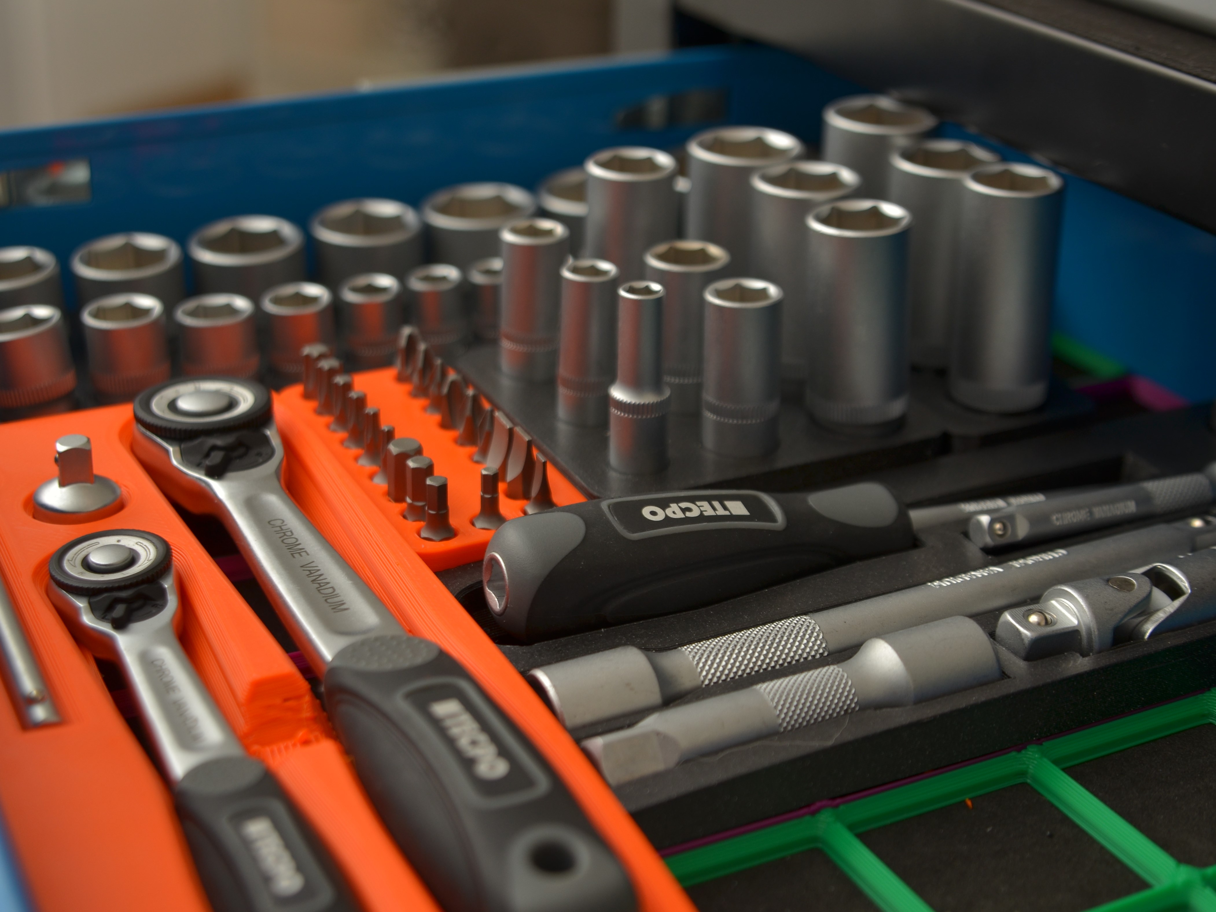 Gridfinity compatible Socket organizers for Tecpo Socket set by SQ7700 ...