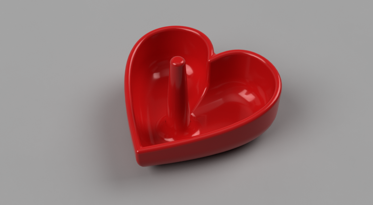 Heart Ring Holder by Robert | Download free STL model | Printables.com