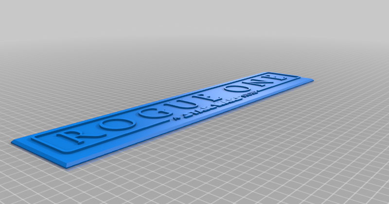 Rouge One Title Card by DJKW | Download free STL model | Printables.com