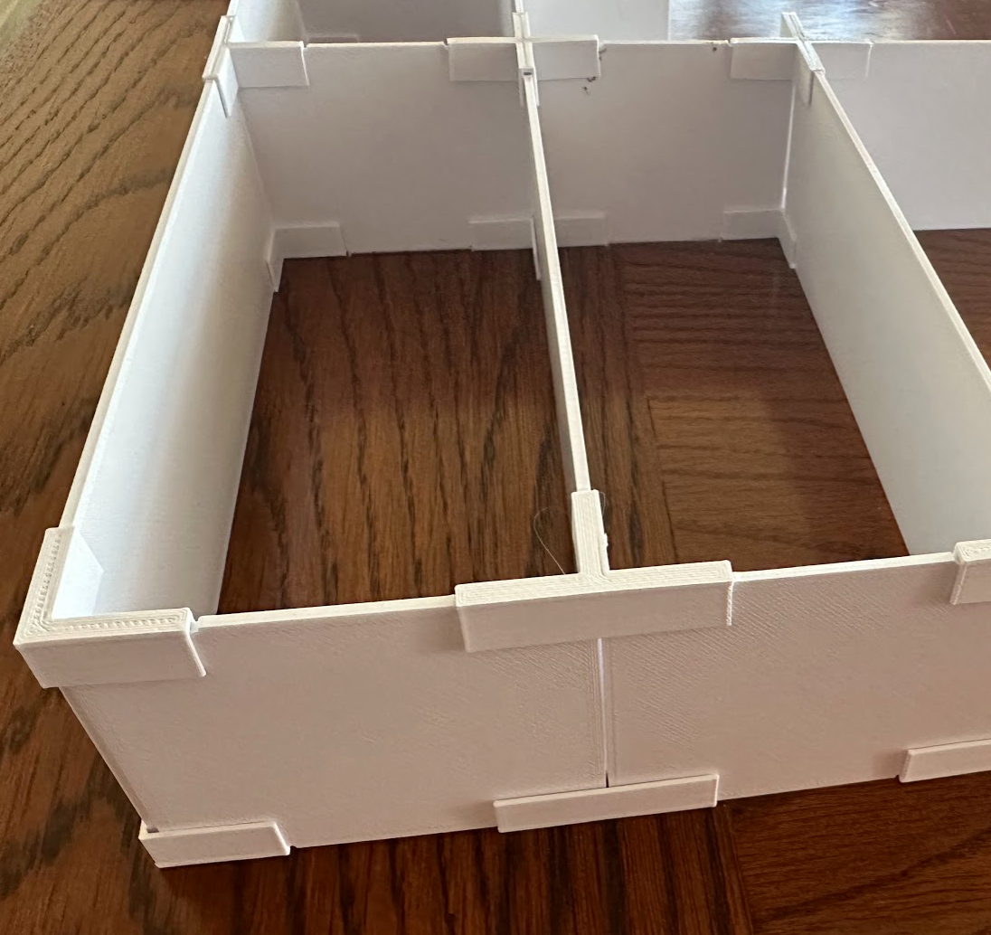 Drawer organizer with indents by Stephen Massman | Download free STL ...