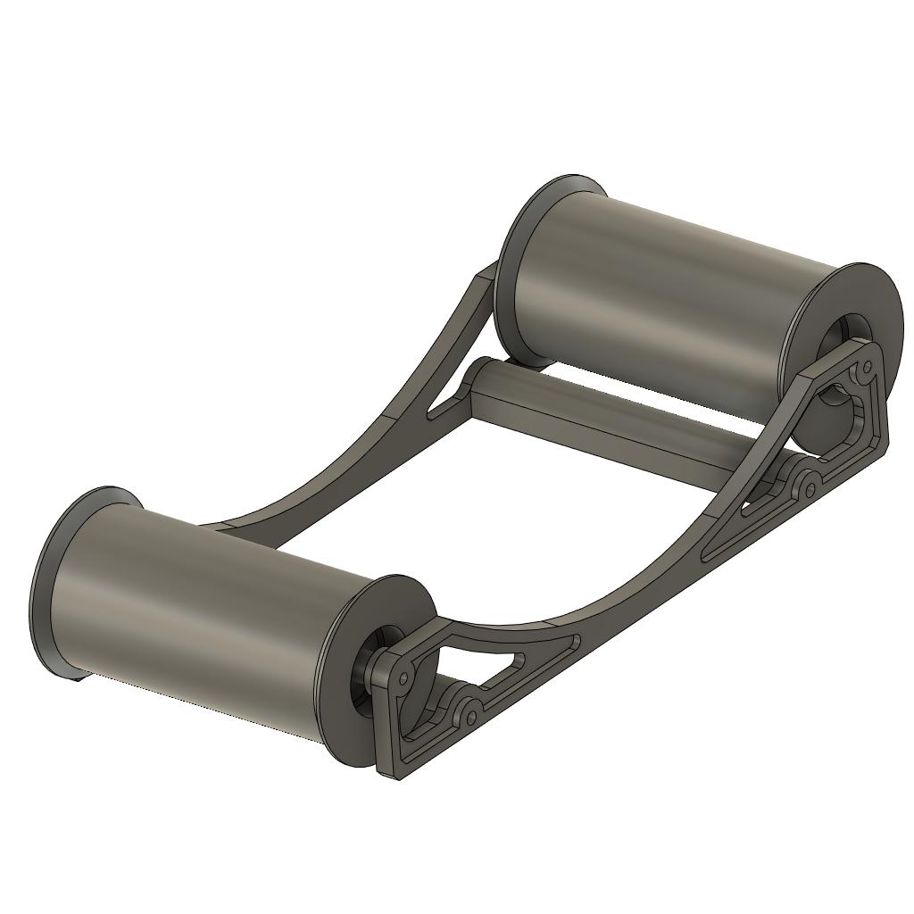 Filament spool roller, low profile, low drag by DCG | Download free STL ...
