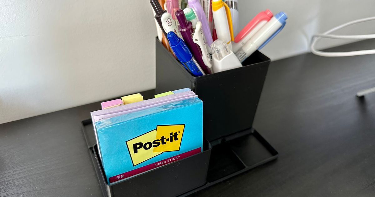 Gridfinity Post-it bin 2x1 by Ennis | Download free STL model ...