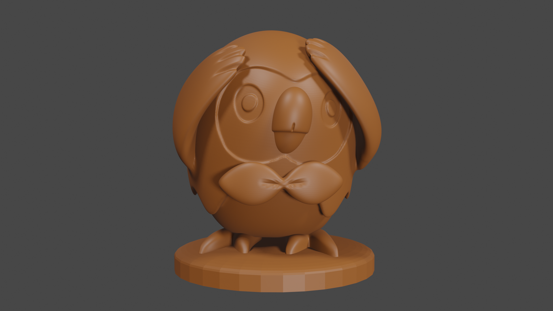 Pokemon inspired, Distressed Meme Rowlet, Tabletop DnD miniature by ...