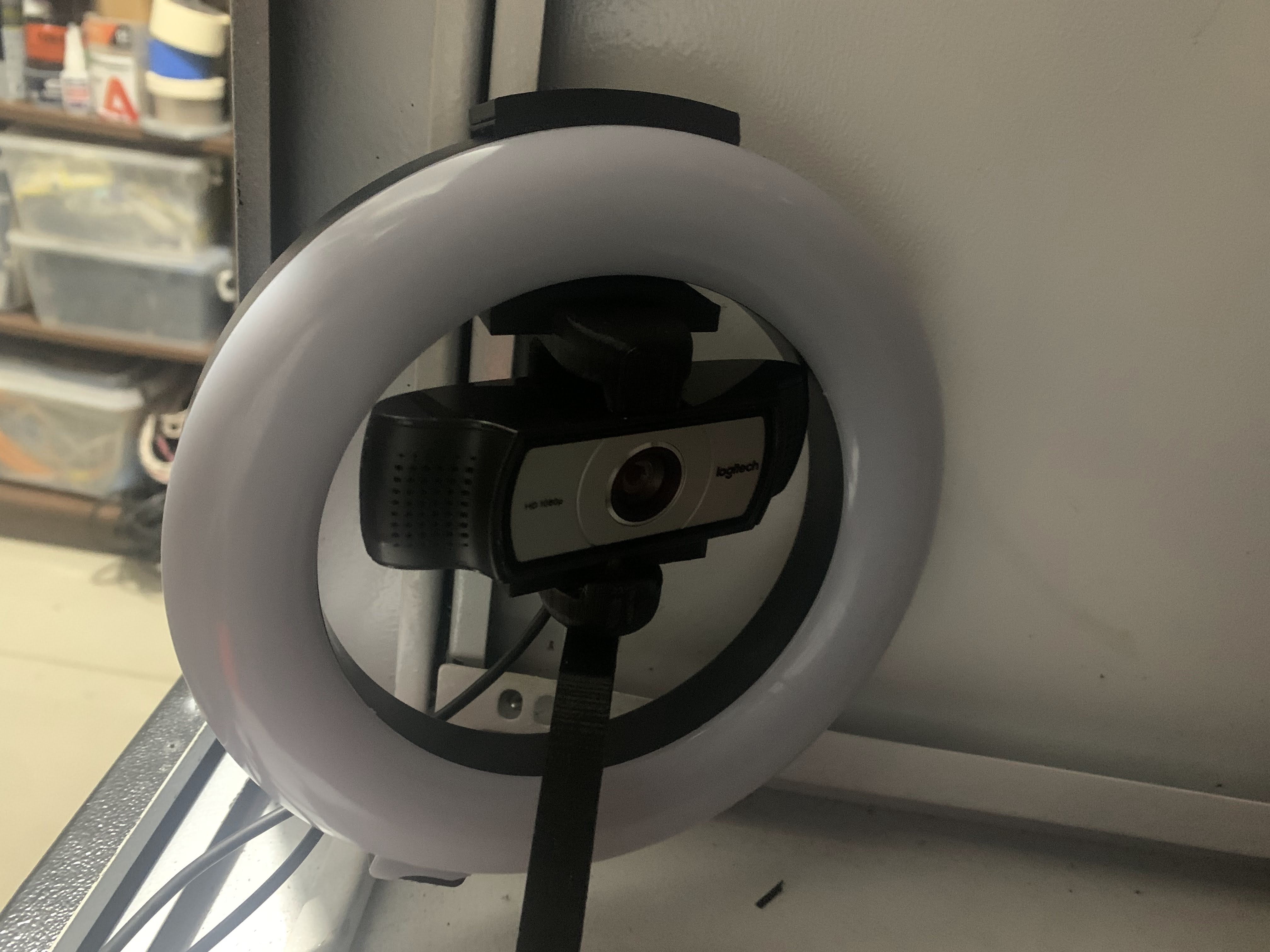 Logitech c920 with ring light by Baddan | Download free STL model ...