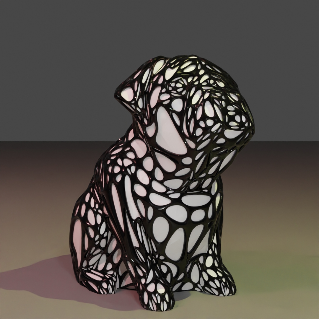 Josef Prusa's pug Buddy - Voronoi Style by Maker81 | Download free STL ...