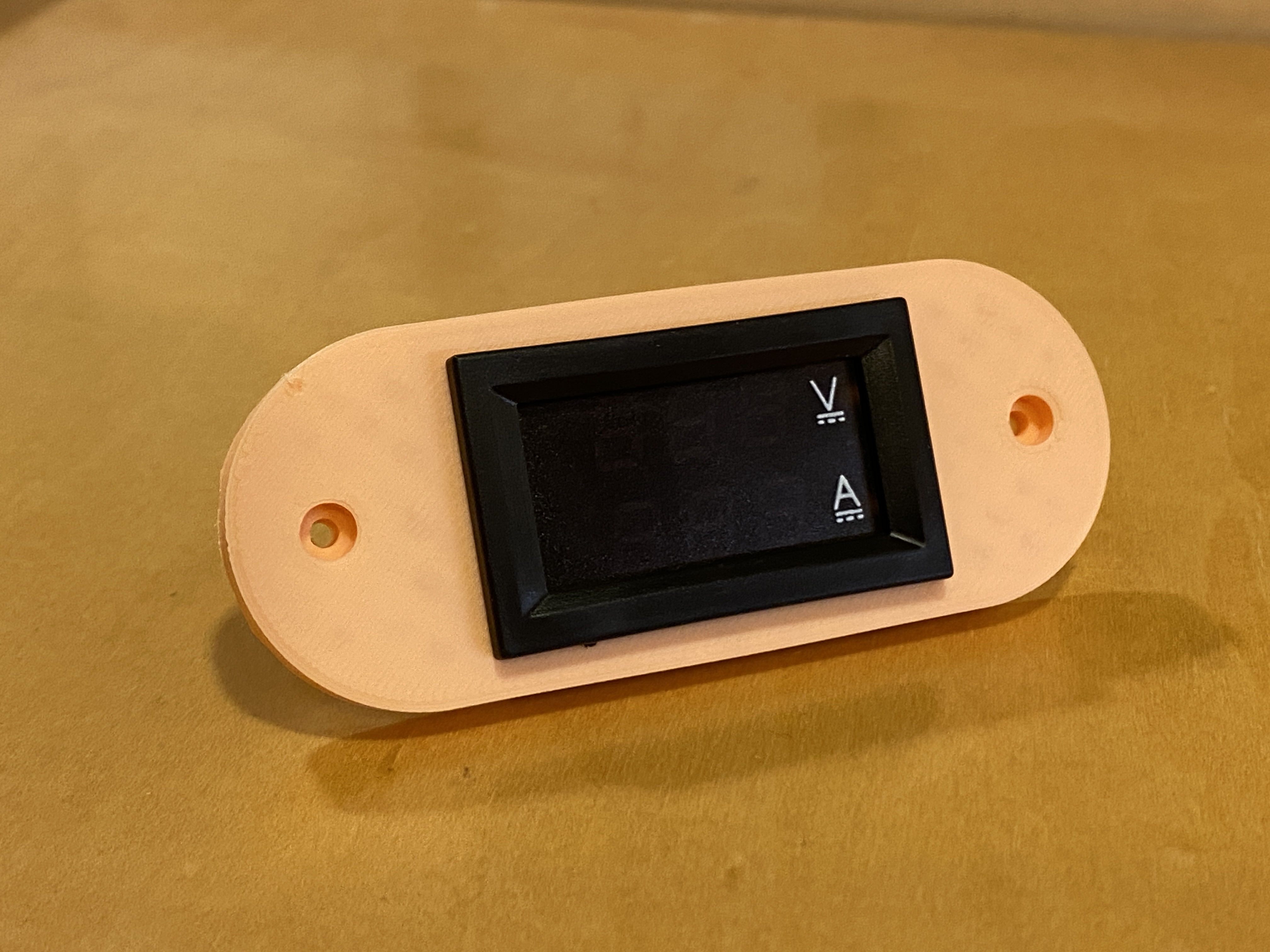 Voltage Current Meter Mounting Plate by AL | Download free STL model ...