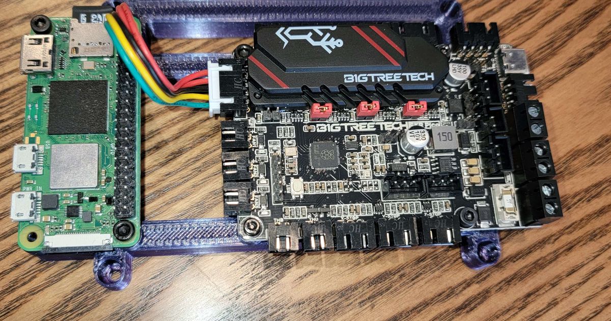 Rook MK1 SKR Pico & Pi Zero Adapter by Kanrog Creations | Download free STL model | Printables.com